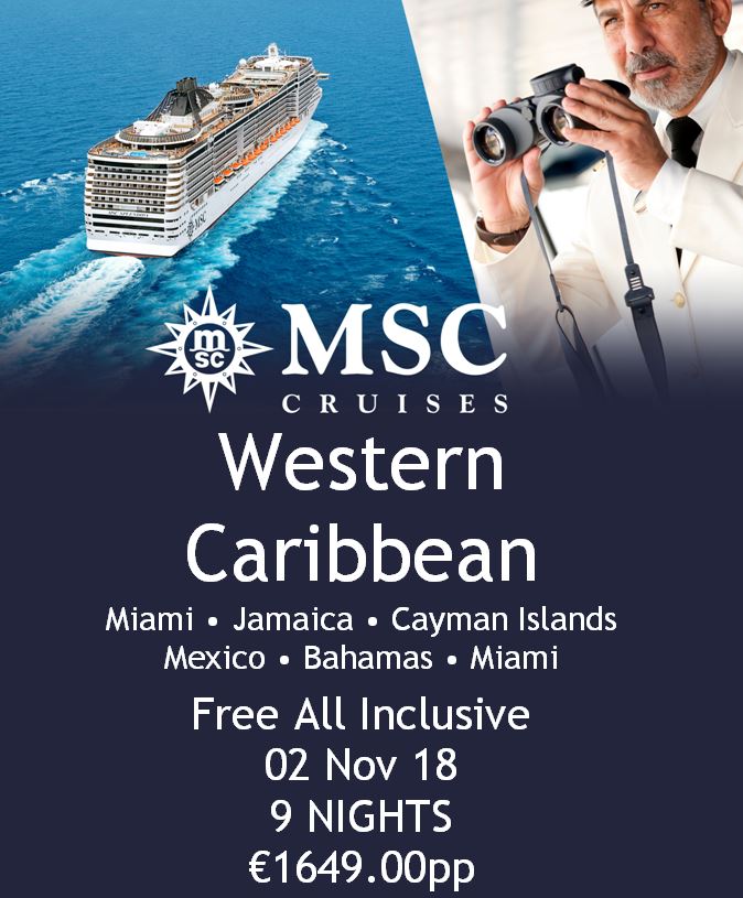 2018 MSC Cruises | Cassidy Travel Cruises | cassidytravel.ie